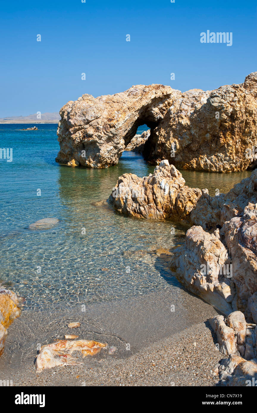 Greece, Lemnos Island, creek near Fanaraki beach in Moudros Bay Stock ...