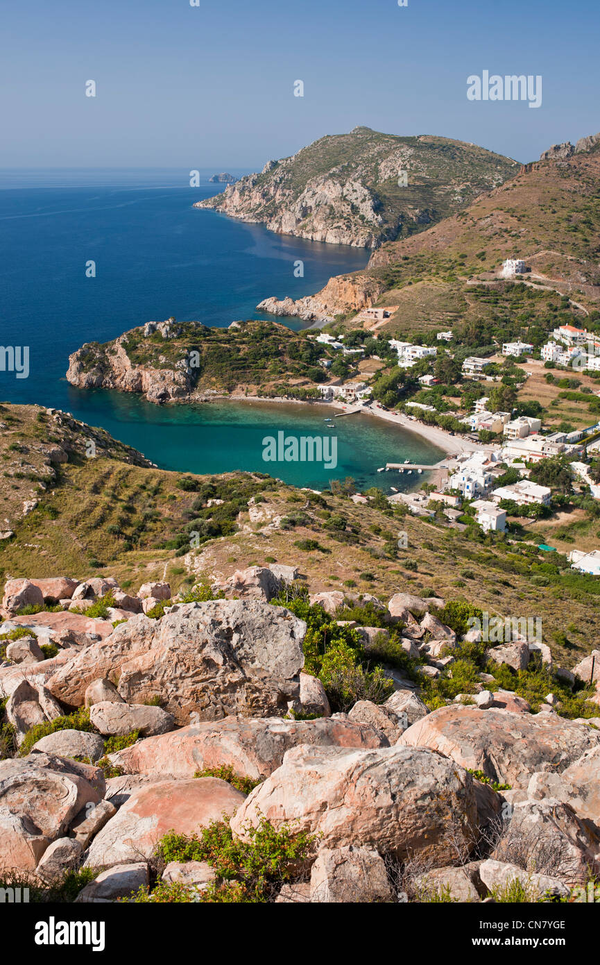 Greece, Chios Island, the small harbour of Emporio Stock Photo - Alamy