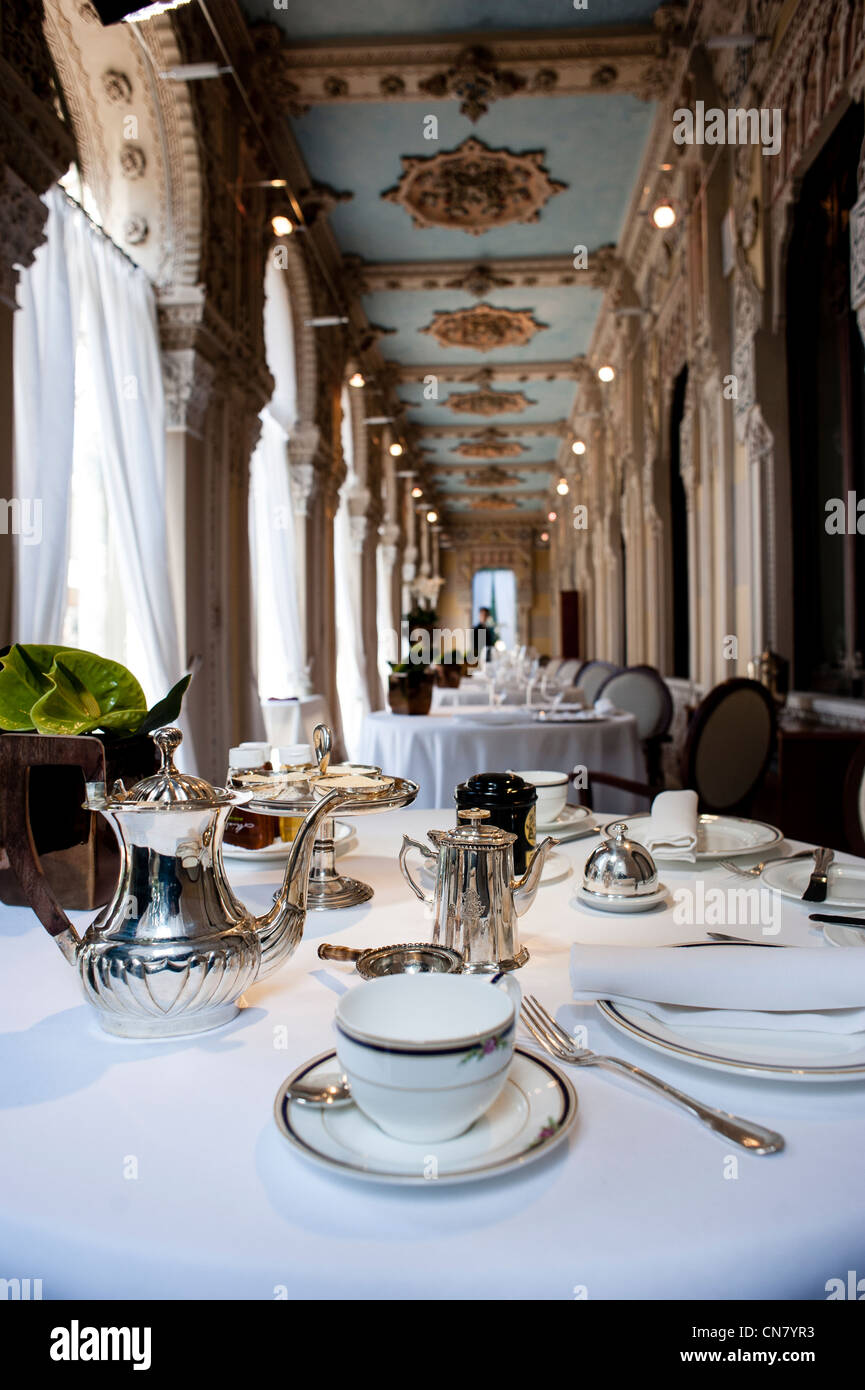 elegant table of tea time Stock Photo - Alamy