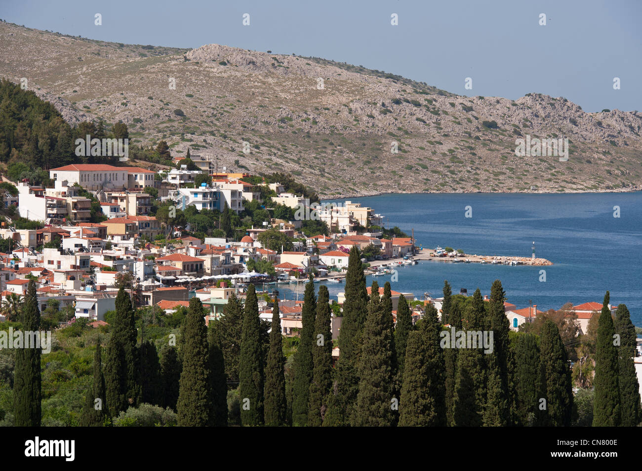 Greece cypress hi-res stock photography and images - Alamy