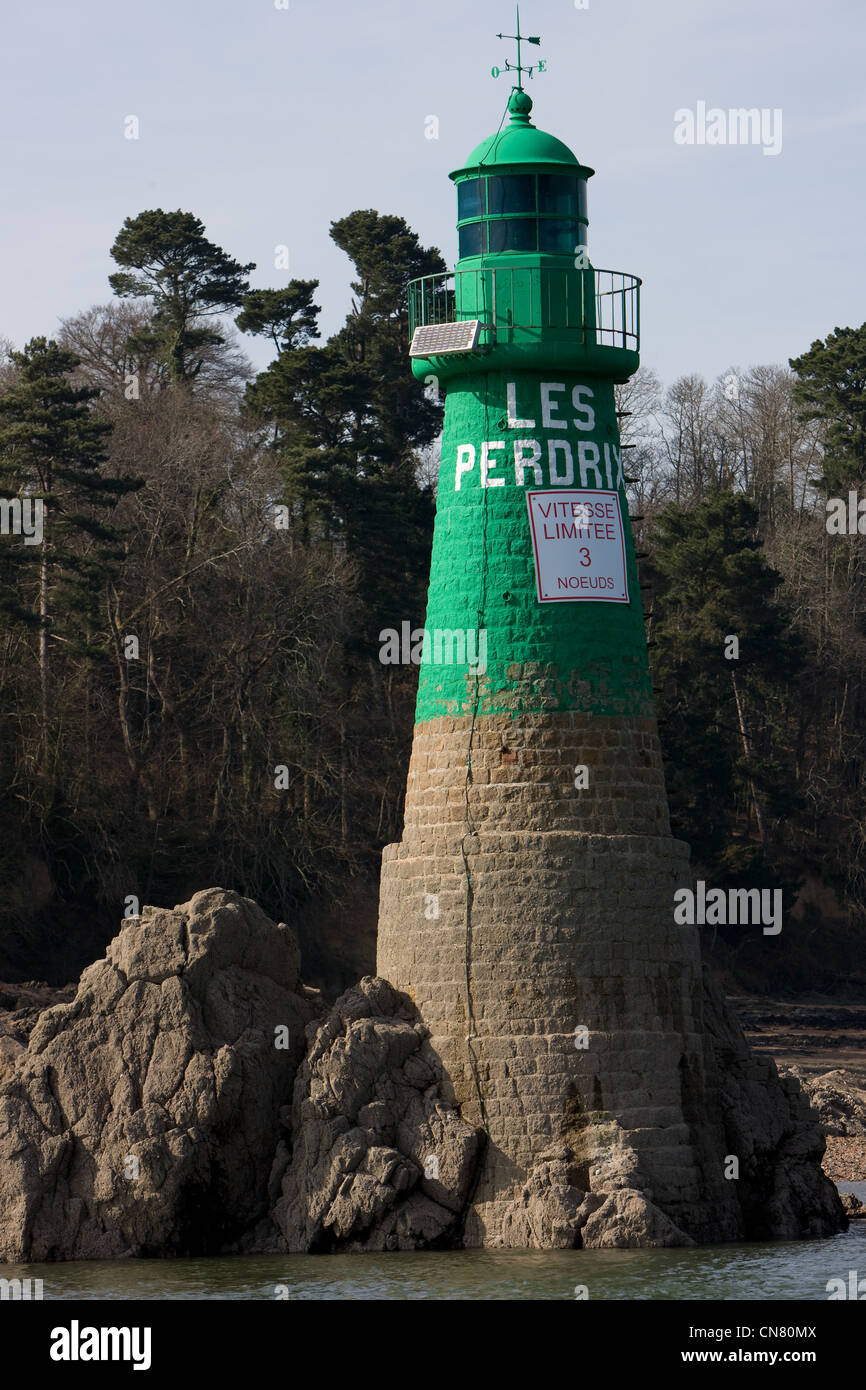 France, Cotes d'Armor, Perdrix lighthouse Stock Photo - Alamy