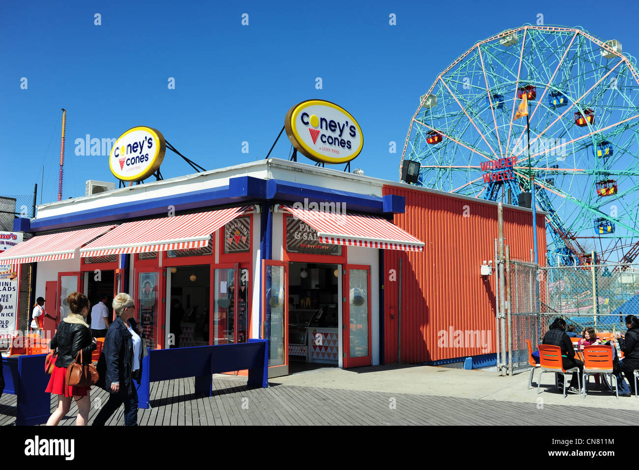 Usa New York City Ny Nyc Brooklyn Coney Island Coneys Cones Ice Cream