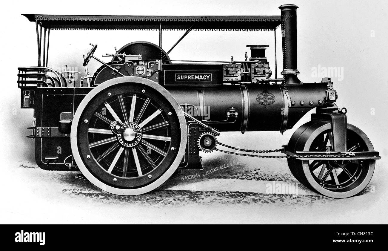 Supremacy Green's Son steam roller engine tractor traction engine ...