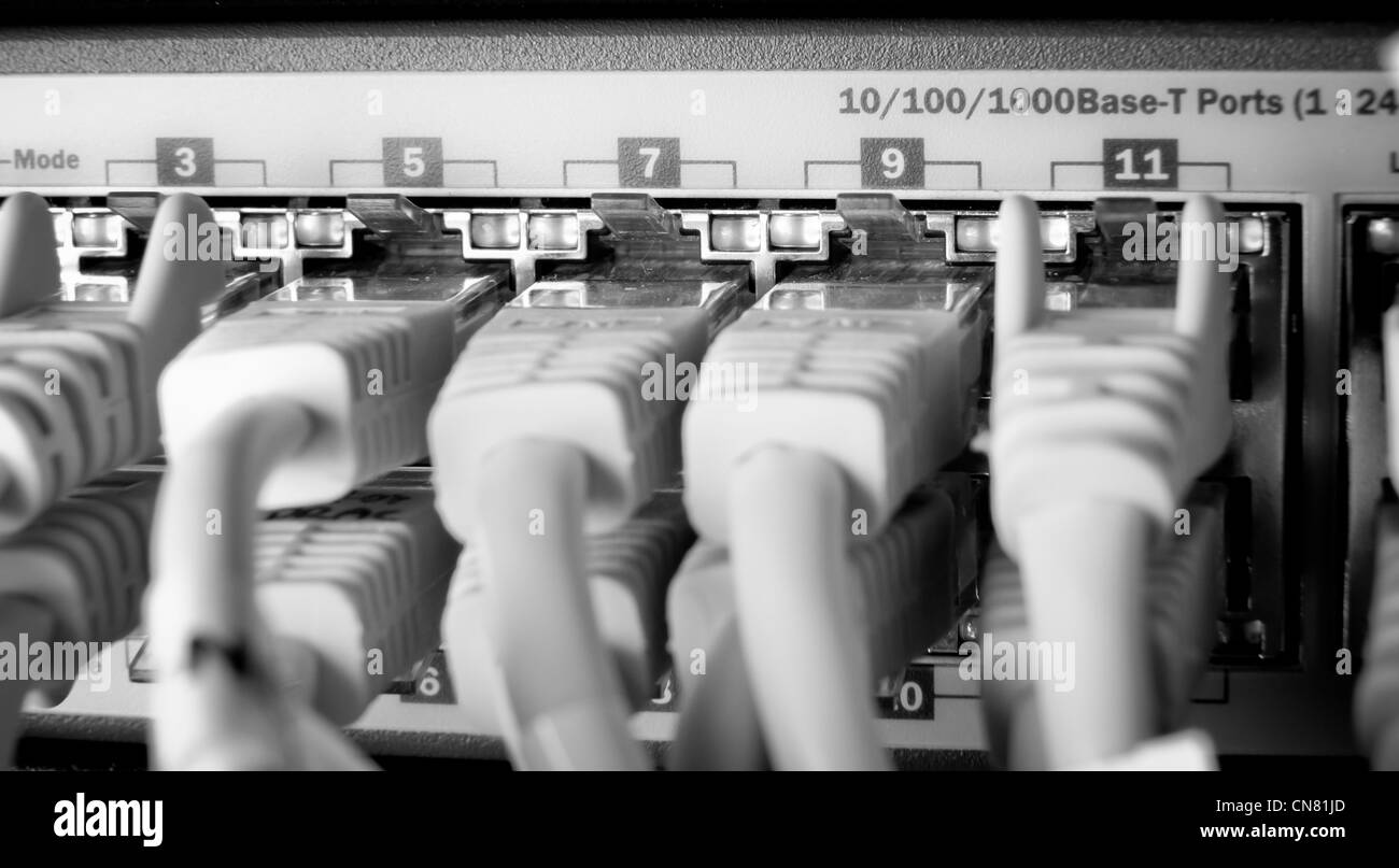 Connected plug Black and White Stock Photos & Images - Alamy