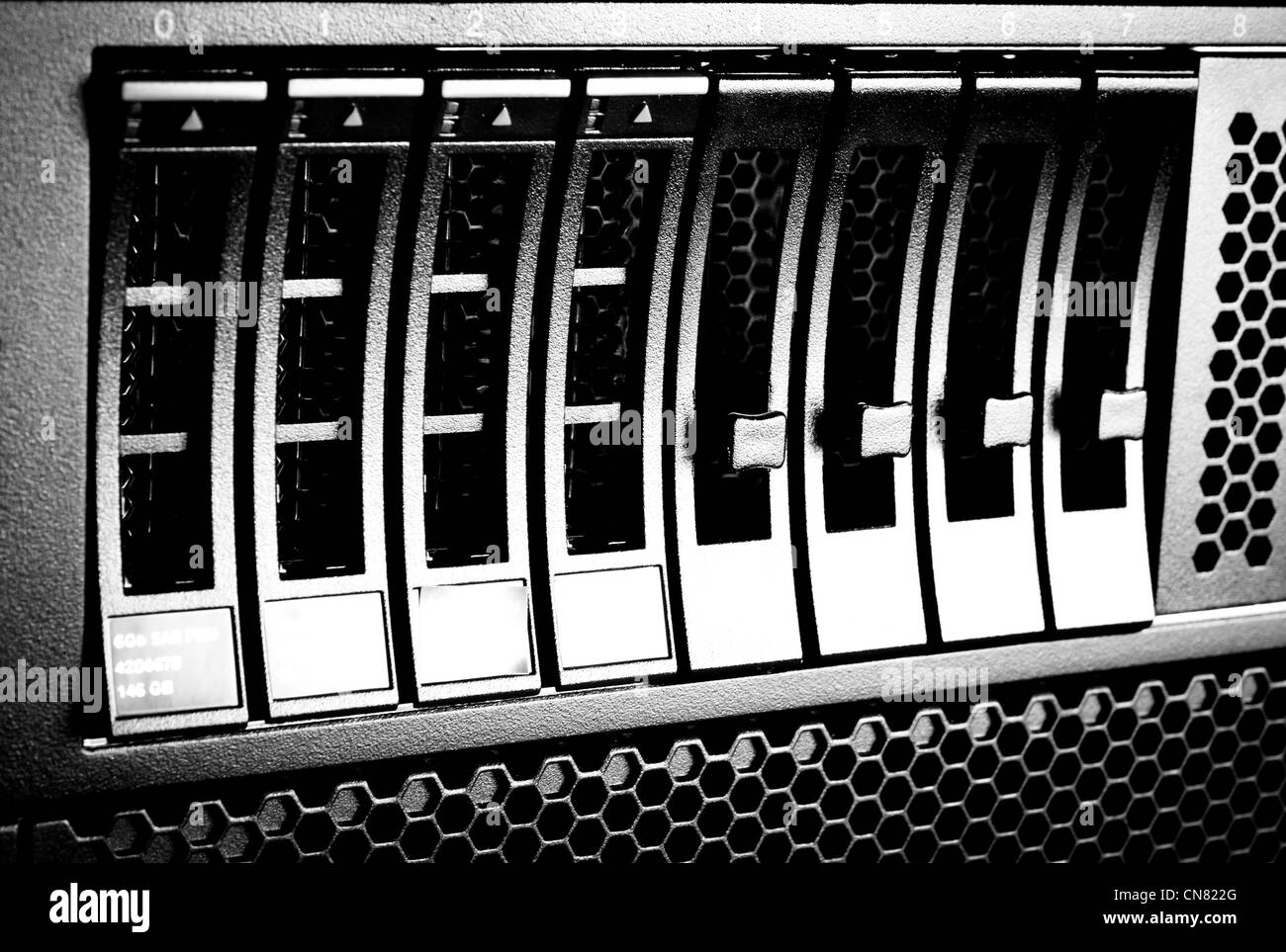 Detail of hard drive cluster in data center Stock Photo - Alamy