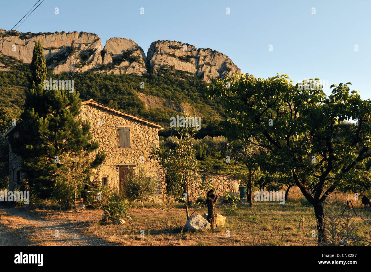 France, Drome, Drome provencale, farm around Nyons Stock Photo - Alamy