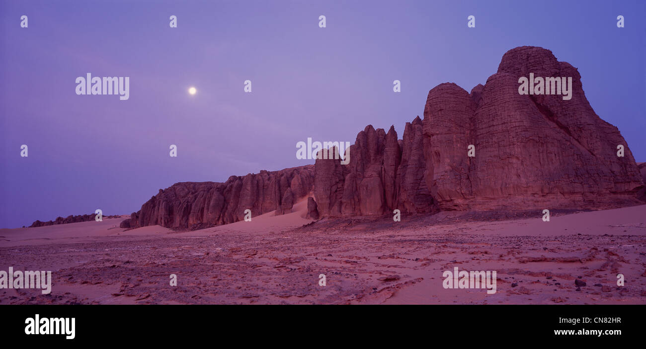 Algeria, Sahara, Hoggar (Ahaggar Mountains), Tassili of Tin Rehro Stock ...