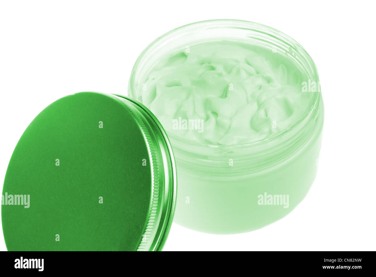 cosmetic cream in container isolated on white background Stock Photo ...