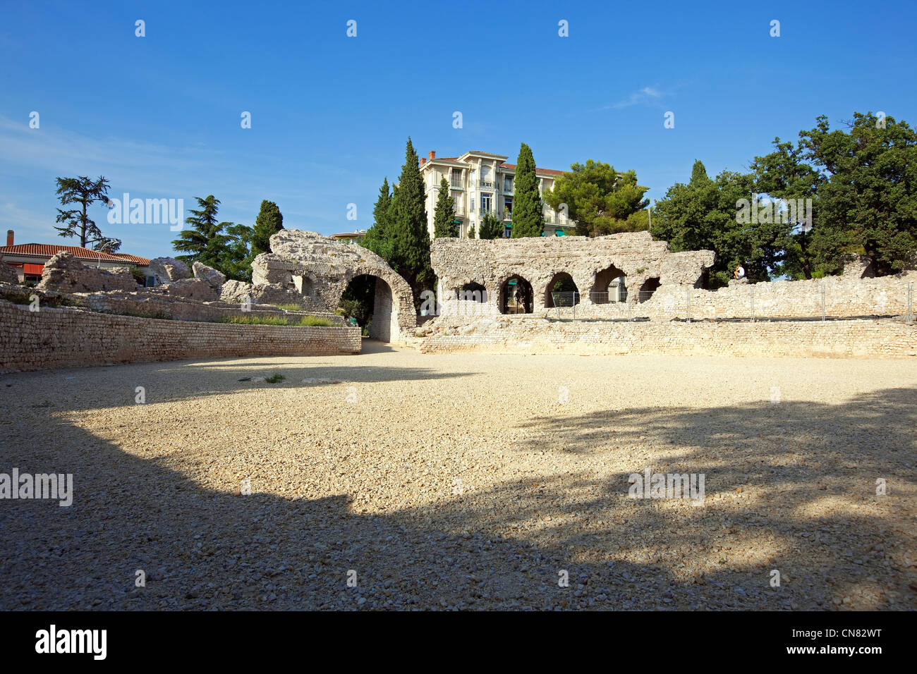 France, Alpes Maritimes, Nice, district of Cimiez Hill, archaeological ...