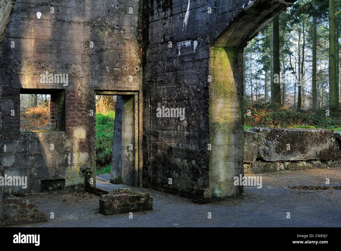 WWII amagnetic building for calibrating rocket's guidance system at the ...