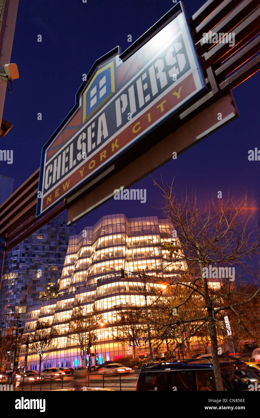 United States, New York City, Manhattan, Chelsea, Entrance of Chelsea ...