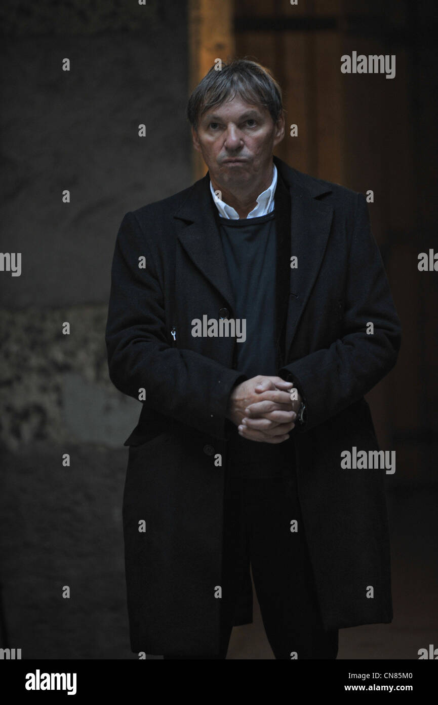 Braco Dimitrijevic well know ex-Yugoslavian artist posing for portrait ...