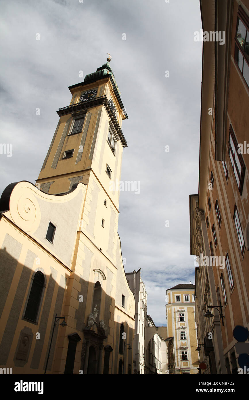Historic building in the center of Linz, Austria, Europe Stock Photo ...