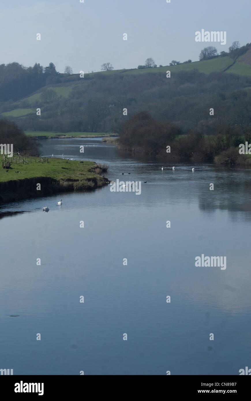 gentle flowing river Stock Photo - Alamy