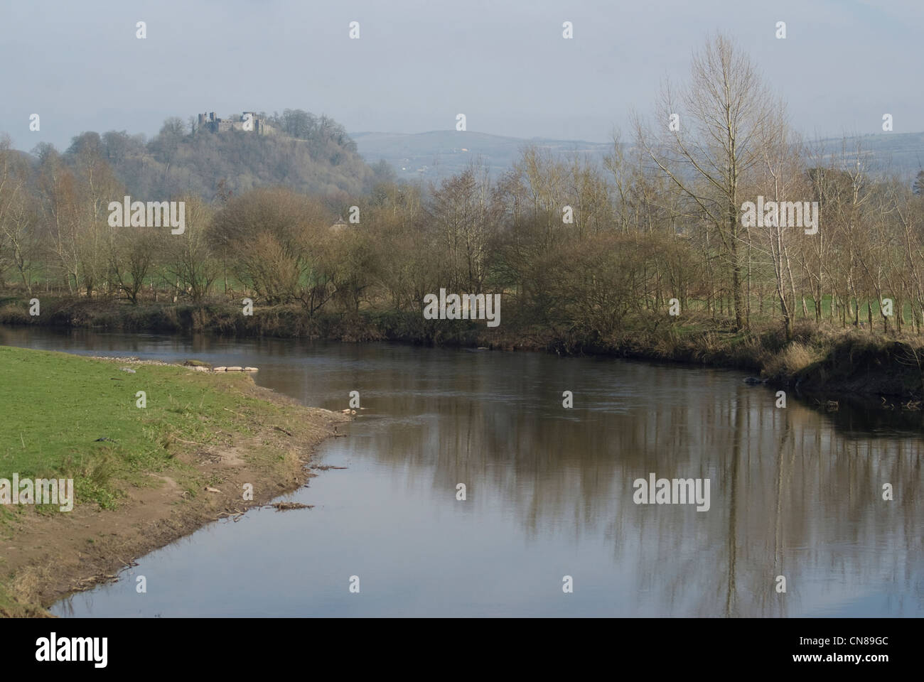the bend in the river a rural seen Stock Photo - Alamy