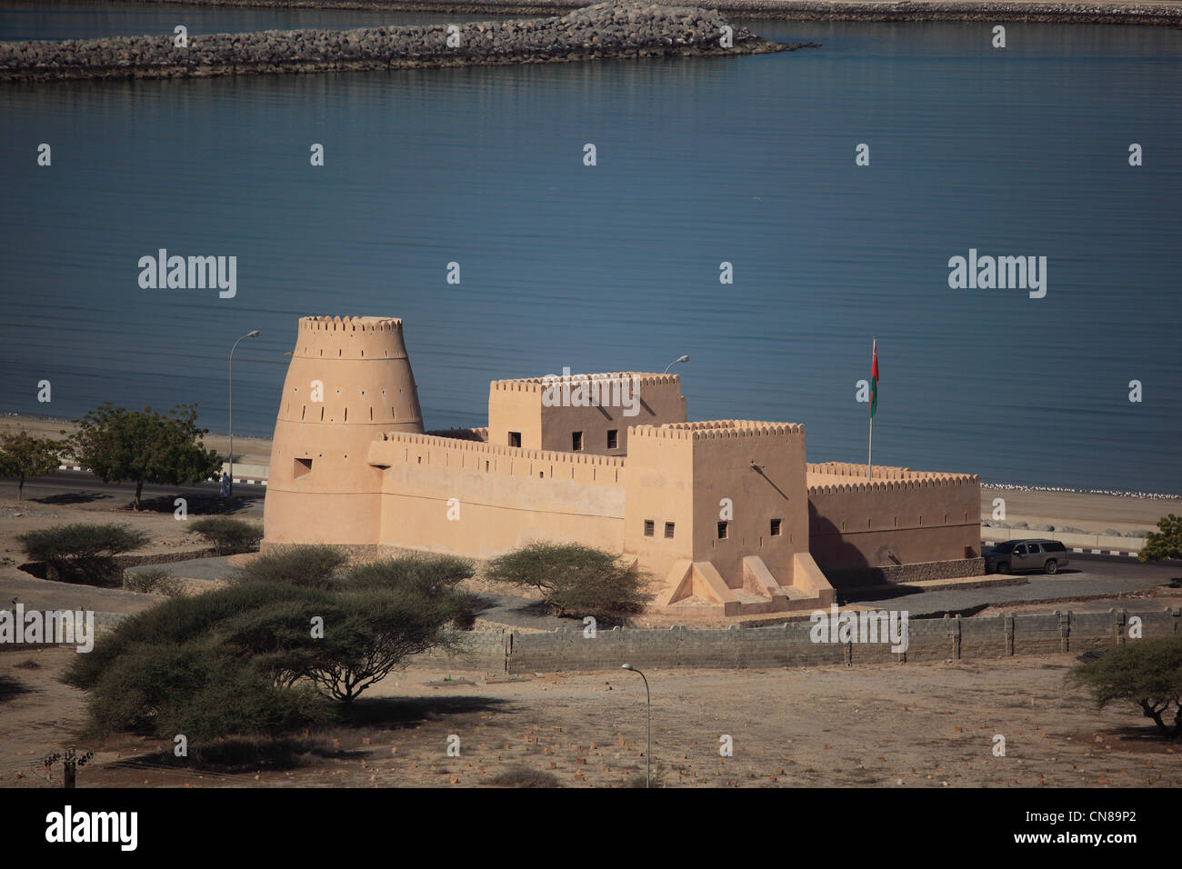 Fort von Bukha, in der omanischen Enklave Musandam, Oman Stock Photo ...