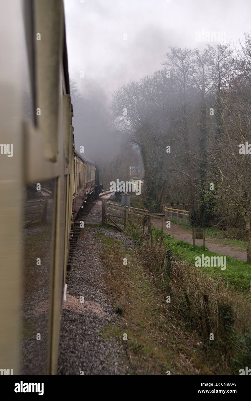 Across the level crossing Stock Photo - Alamy
