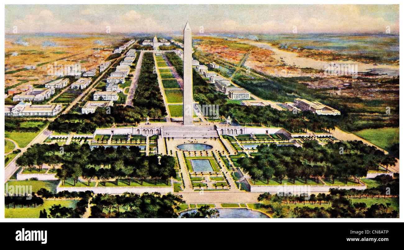 First published 1915 Washington Monument Lincoln Memorial Capitol Hill ...