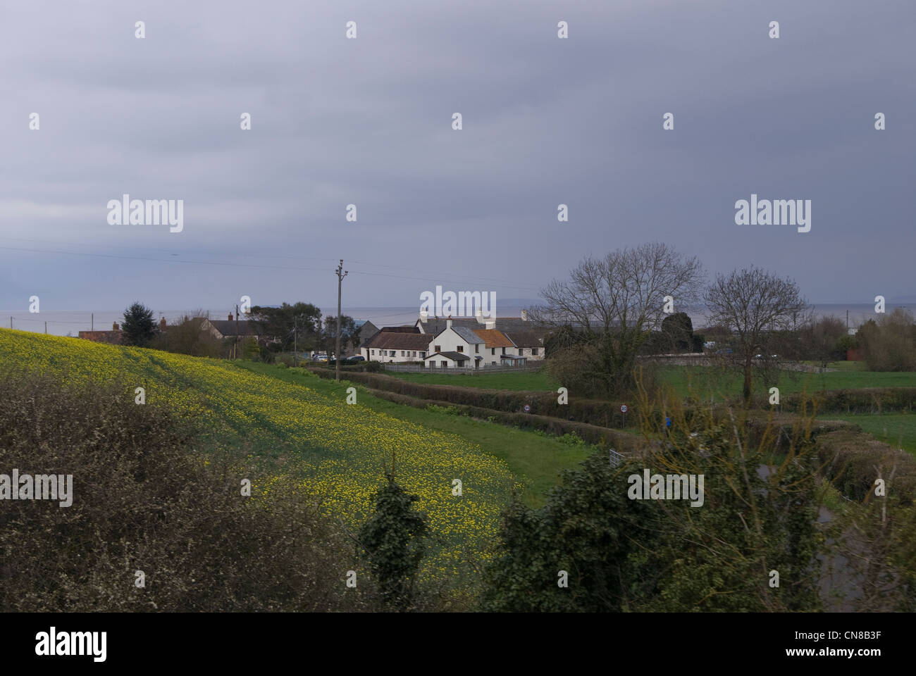 a rural view from the train window Stock Photo - Alamy