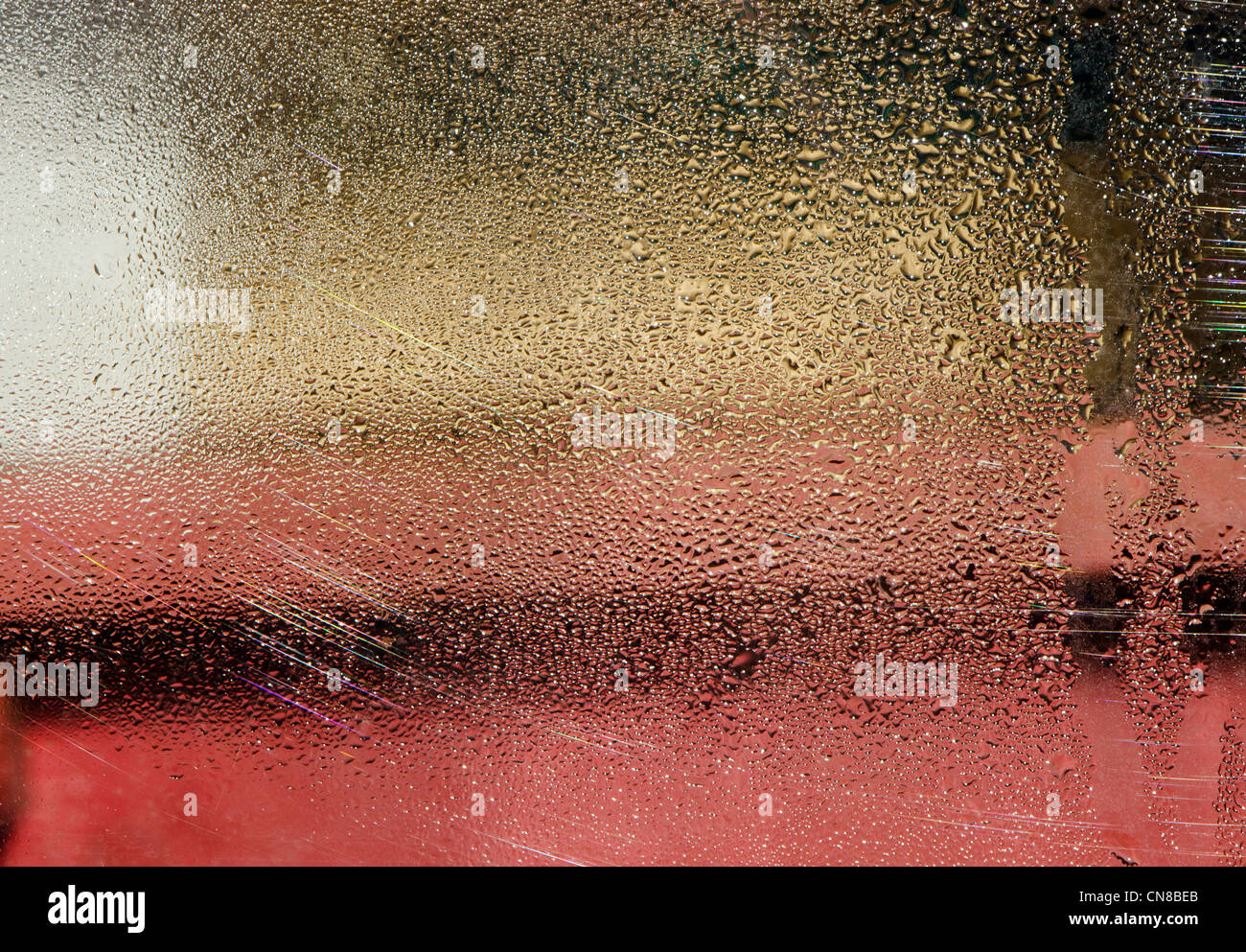 dewy and blur window glass background Stock Photo - Alamy