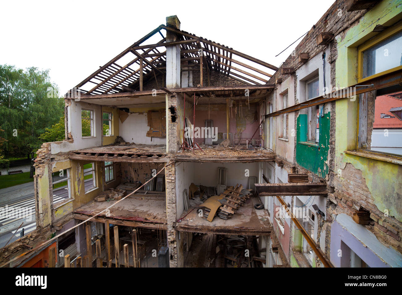 Damage caused by Hurricane Stock Photo - Alamy