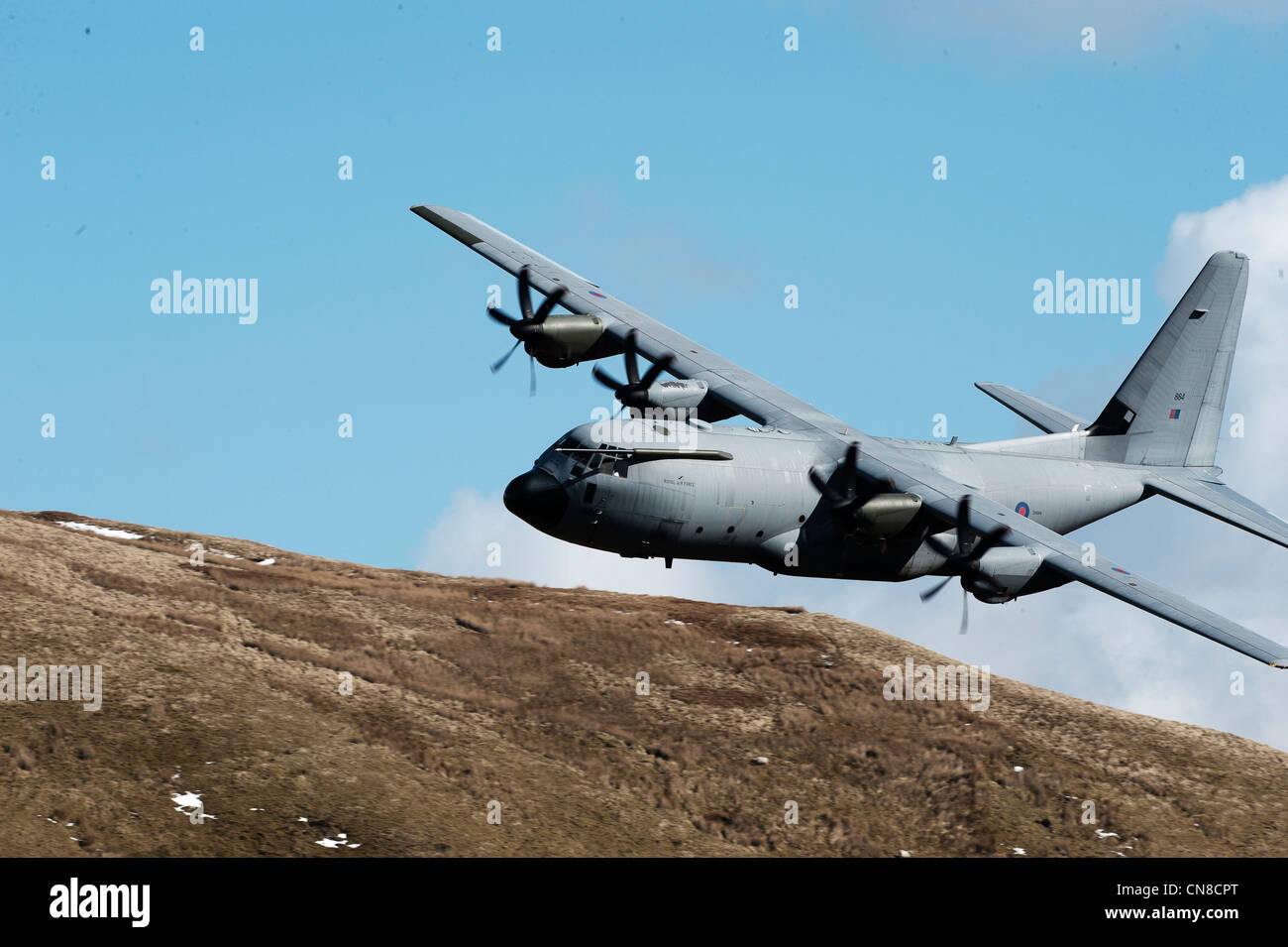 The RAF has a total of 25 C-130J C4/C5 aircraft.this hercules is low ...