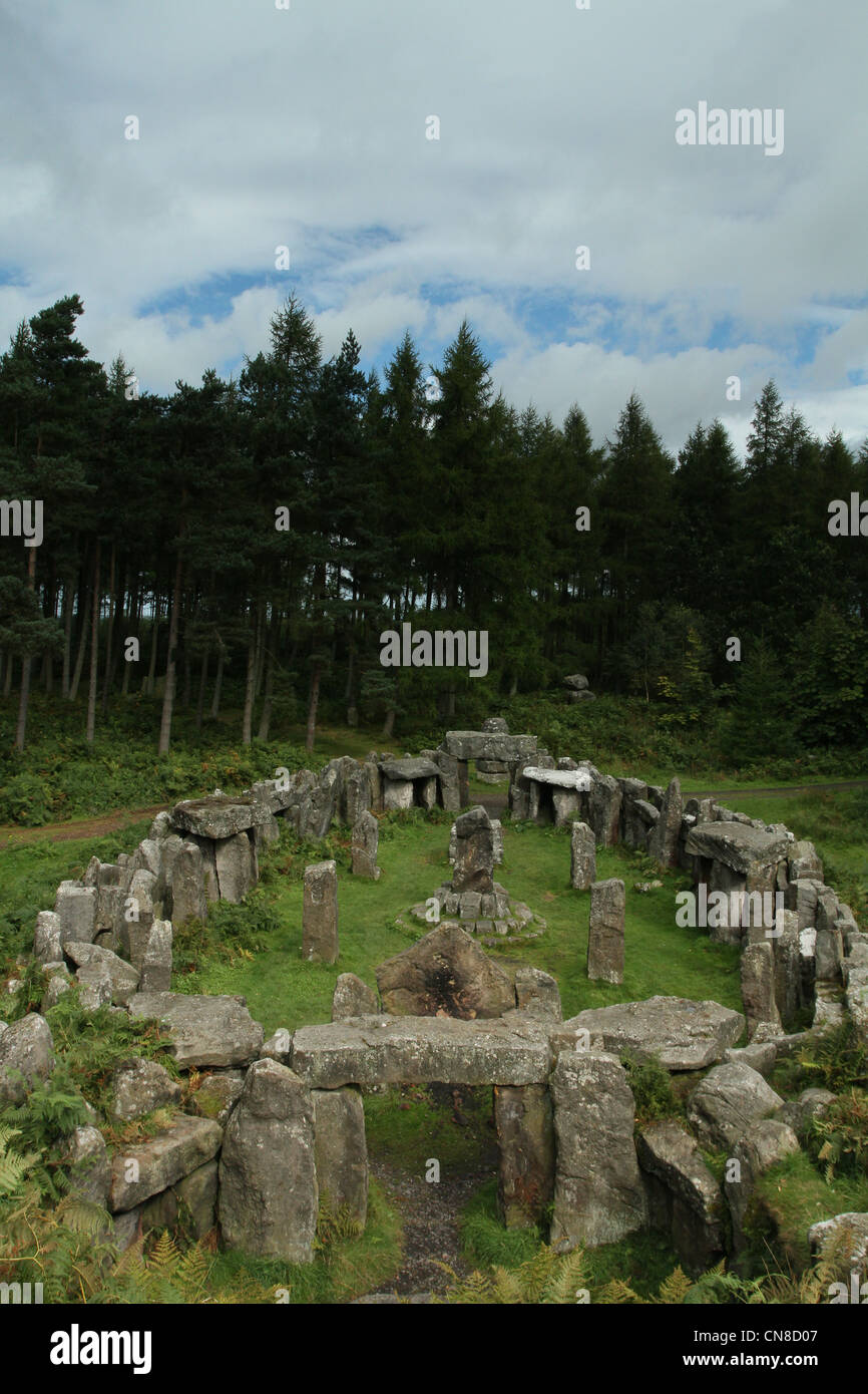 The Druids Temple at Ilton Stock Photo - Alamy