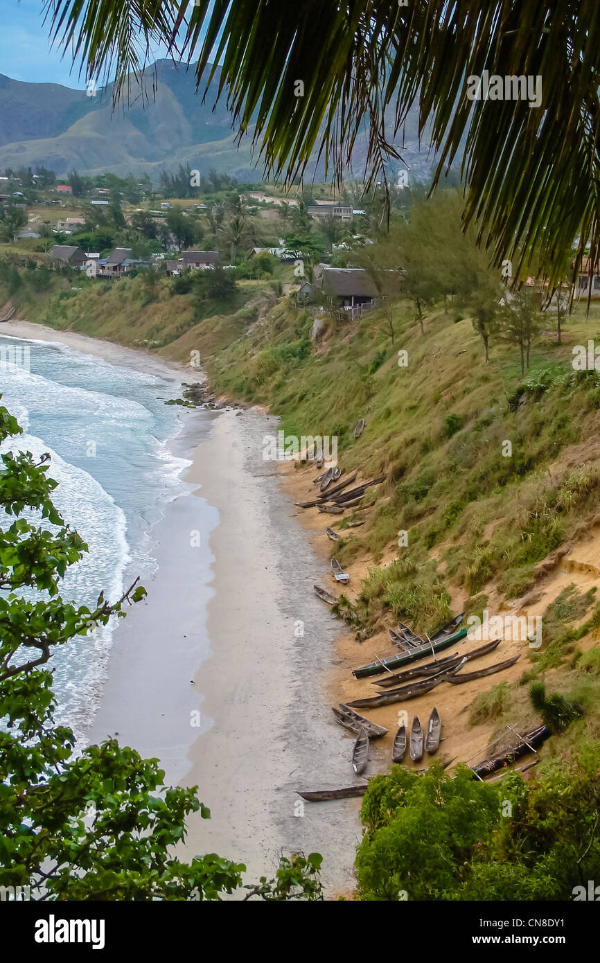 The beach of Fort Dauphin (Tolagnaro), southern Madagascar Stock Photo ...