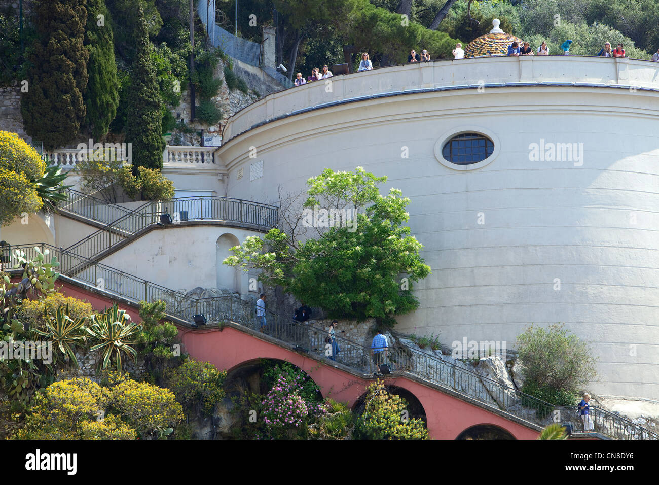 France, Alpes Maritimes, Nice, castle hill, tower Bellanda Stock Photo ...