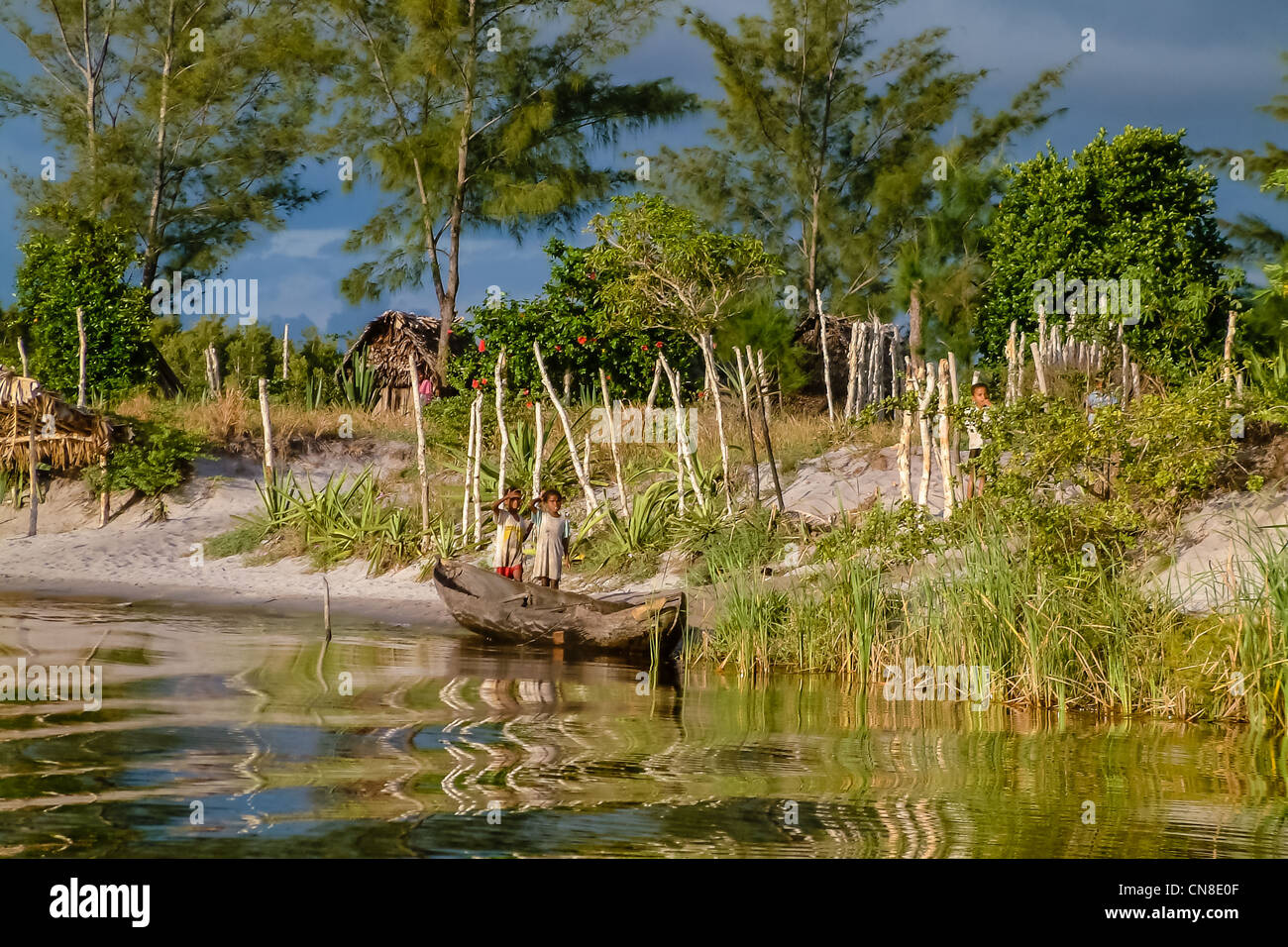 In the channels of Lake Lanirana, Fort Dauphin (Tolagnaro), southern ...