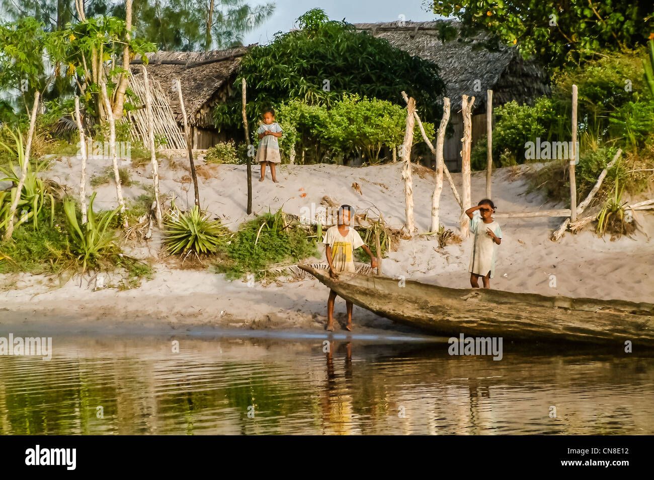 In the channels of Lake Lanirana, Fort Dauphin (Tolagnaro), southern ...