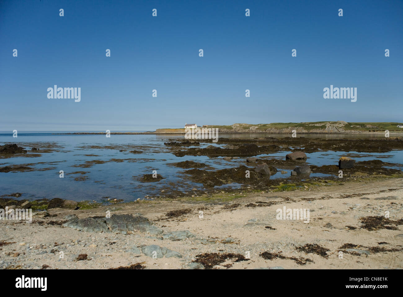 The island of Cribinau and the 13th-century church of St Cwyfan known ...
