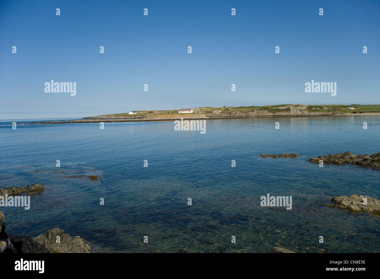 The island of Cribinau and the 13th-century church of St Cwyfan known ...