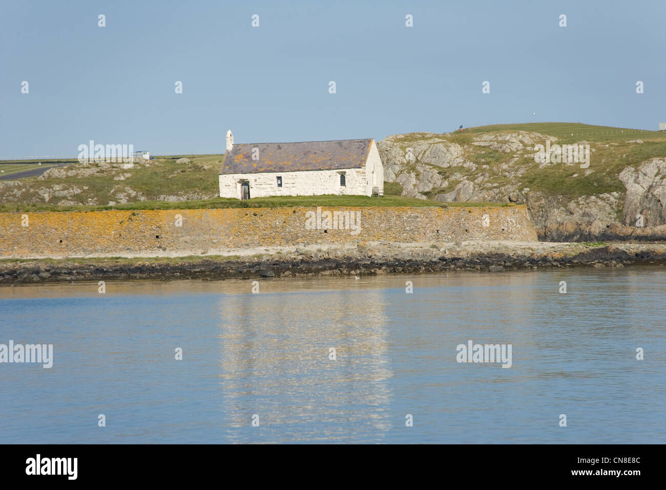 The island of Cribinau and the 13th-century church of St Cwyfan known ...