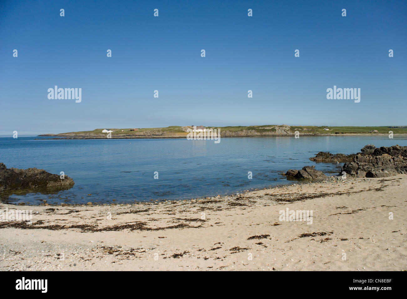 The island of Cribinau and the 13th-century church of St Cwyfan known ...