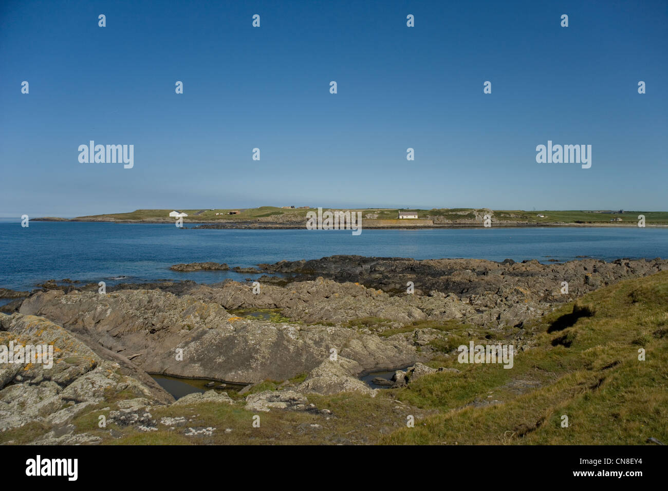 The island of Cribinau and the 13th-century church of St Cwyfan known ...