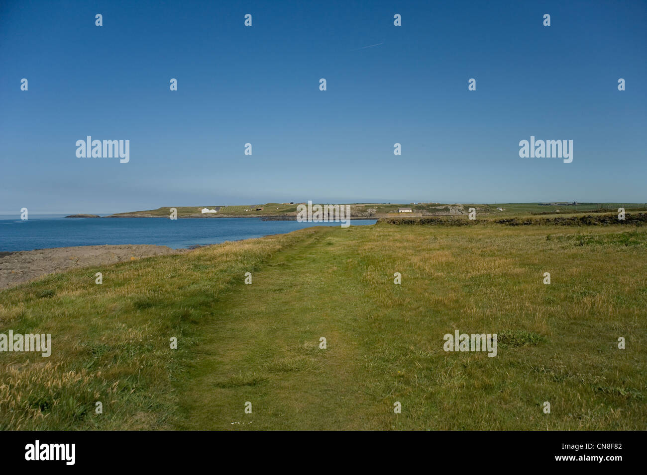 The island of Cribinau and the 13th-century church of St Cwyfan known ...