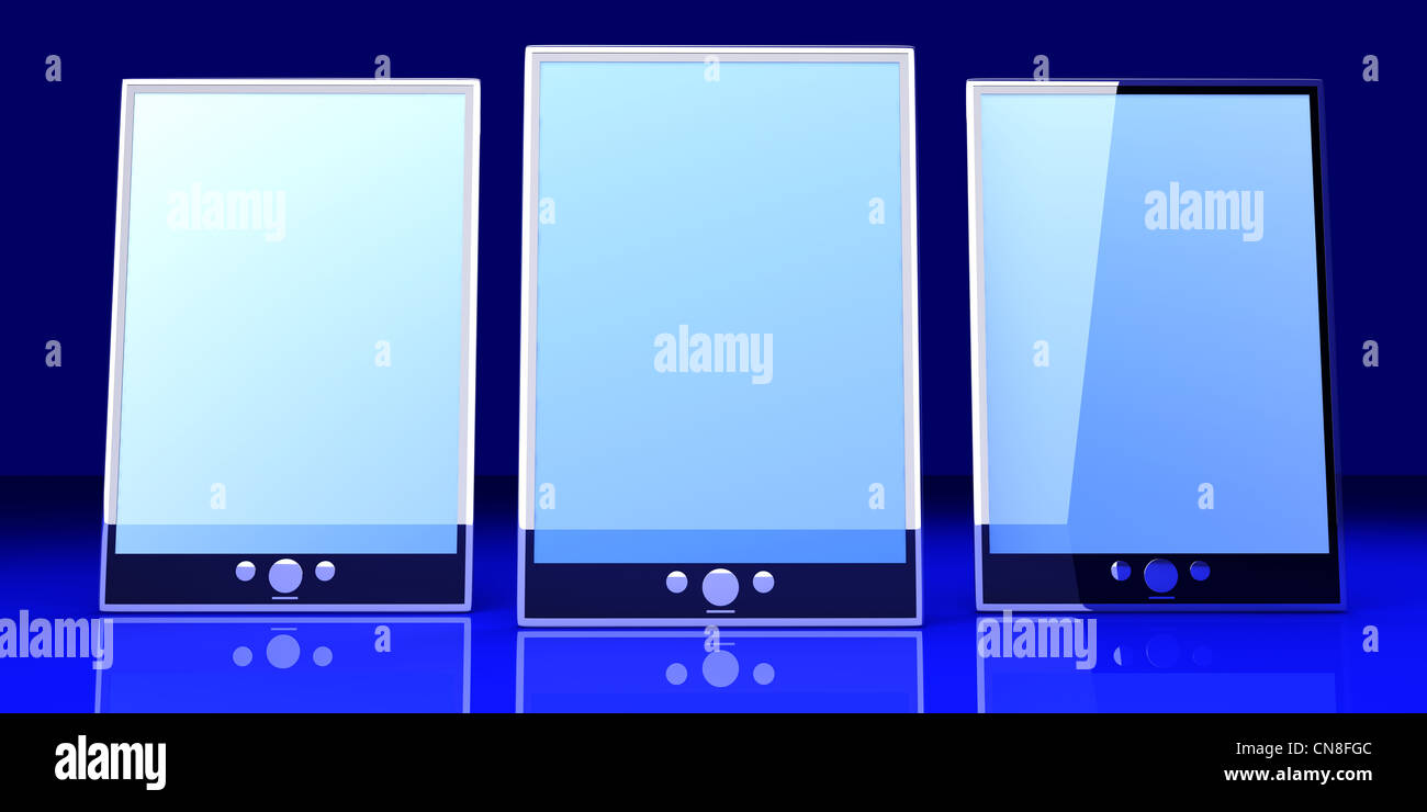 A group of Tablet PCs Stock Photo - Alamy