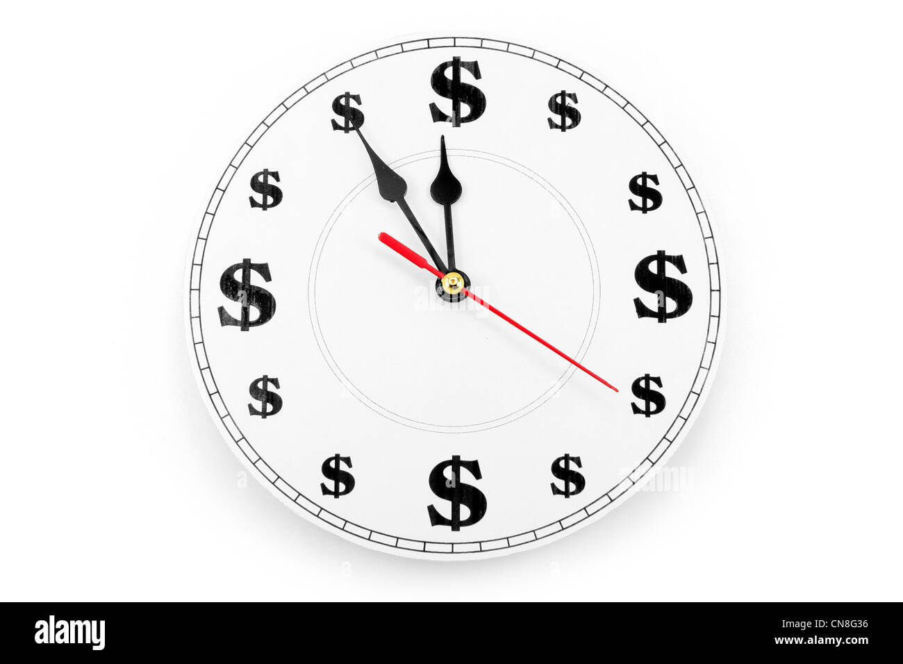 clock and dollar sign, concept of time is money Stock Photo - Alamy