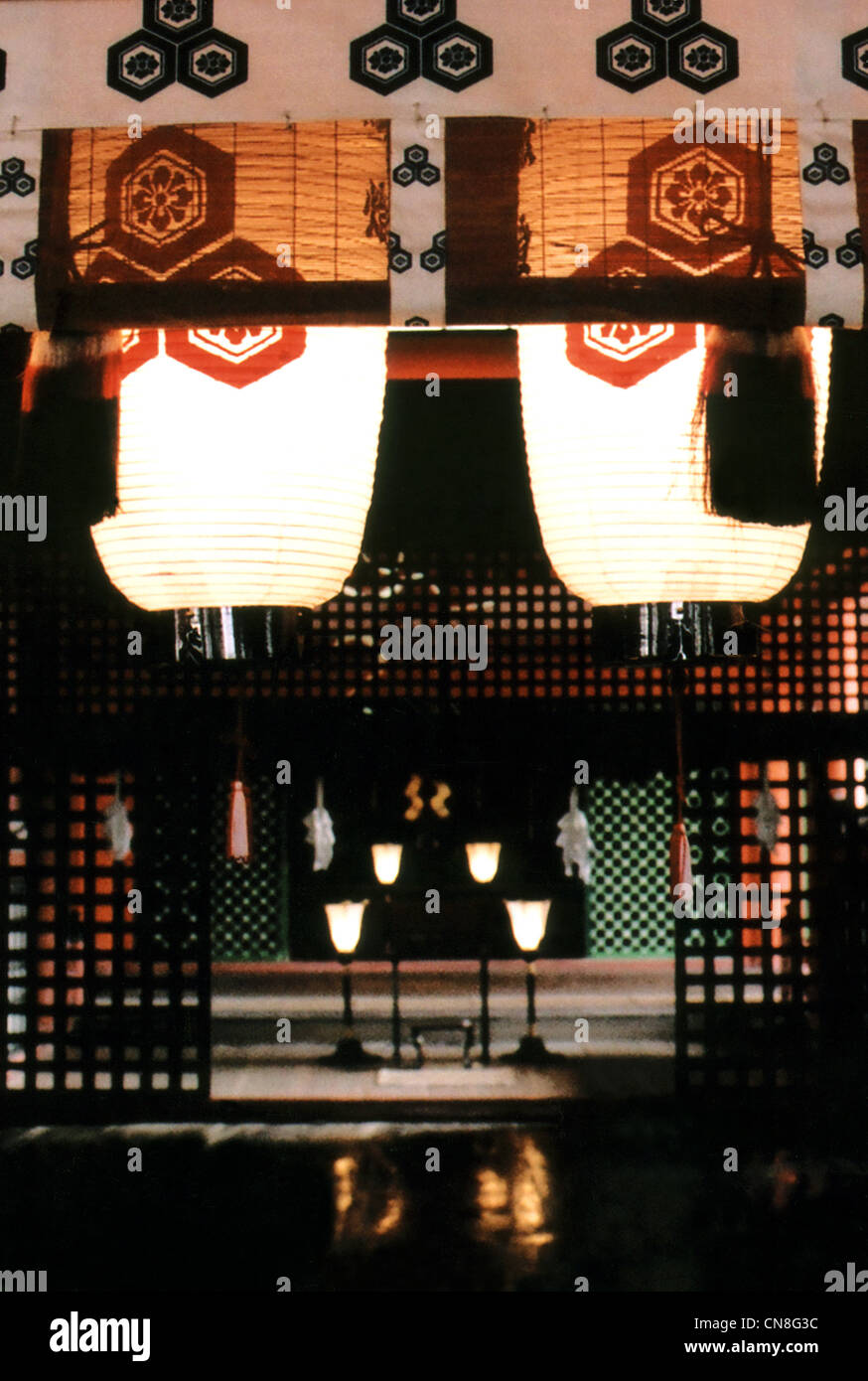 Itsukushima Shrine interior, Miyajima, Japan Stock Photo - Alamy