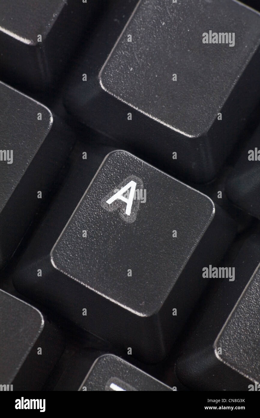 black computer keyboard close up Stock Photo - Alamy