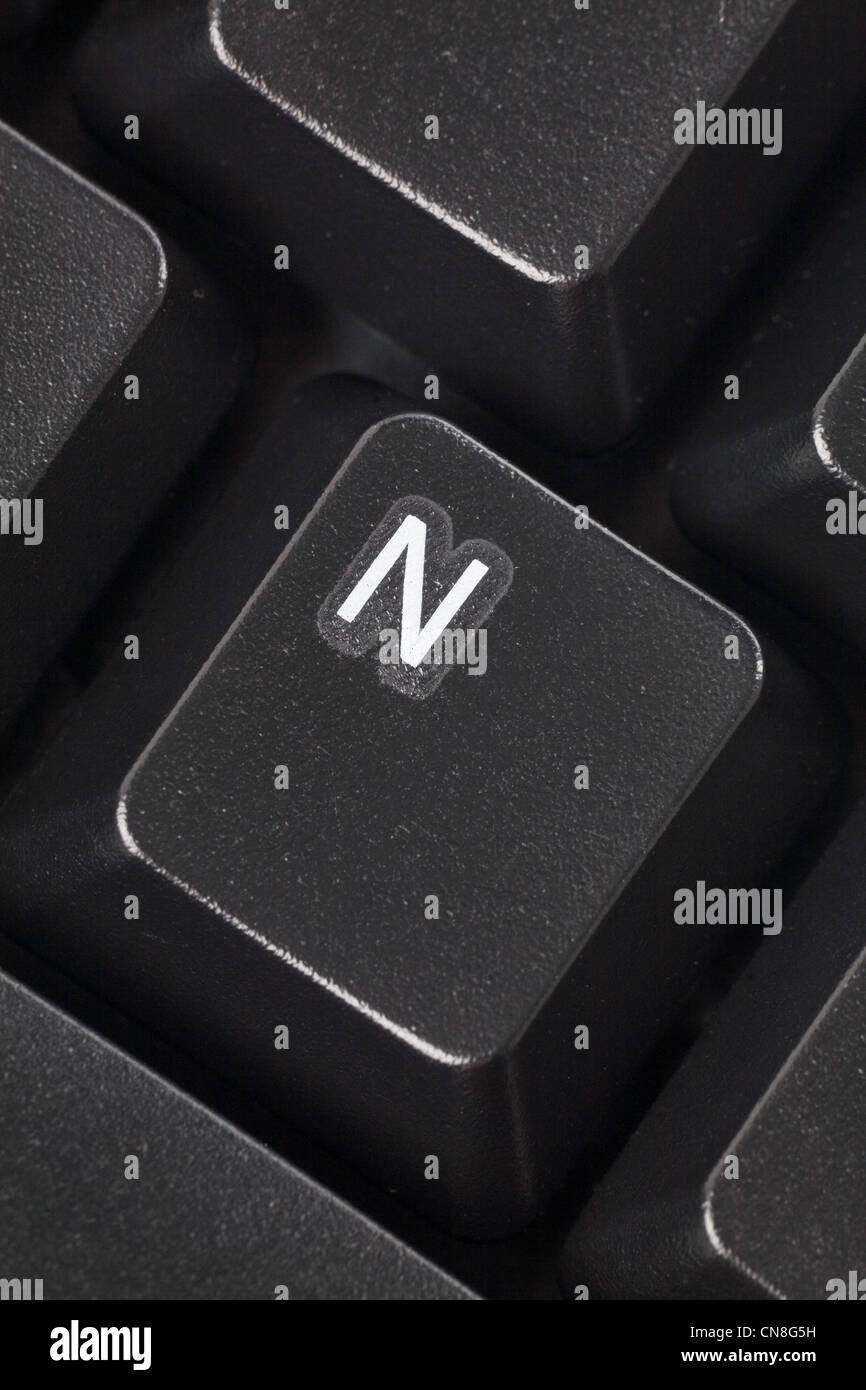 black computer keyboard close up Stock Photo - Alamy