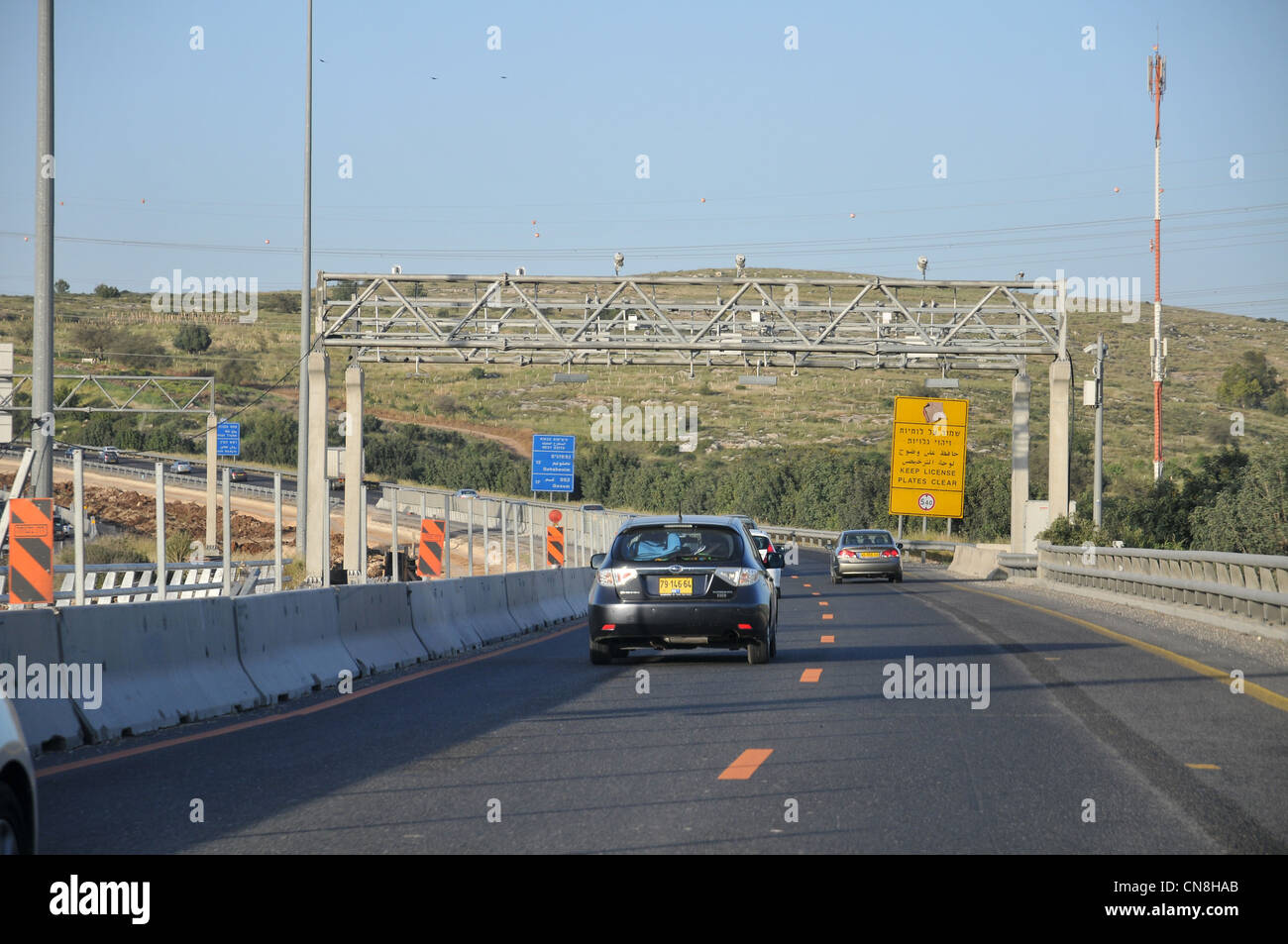 A tunnel in Highway 6 (also known as Trans-Israel Highway Stock Photo ...
