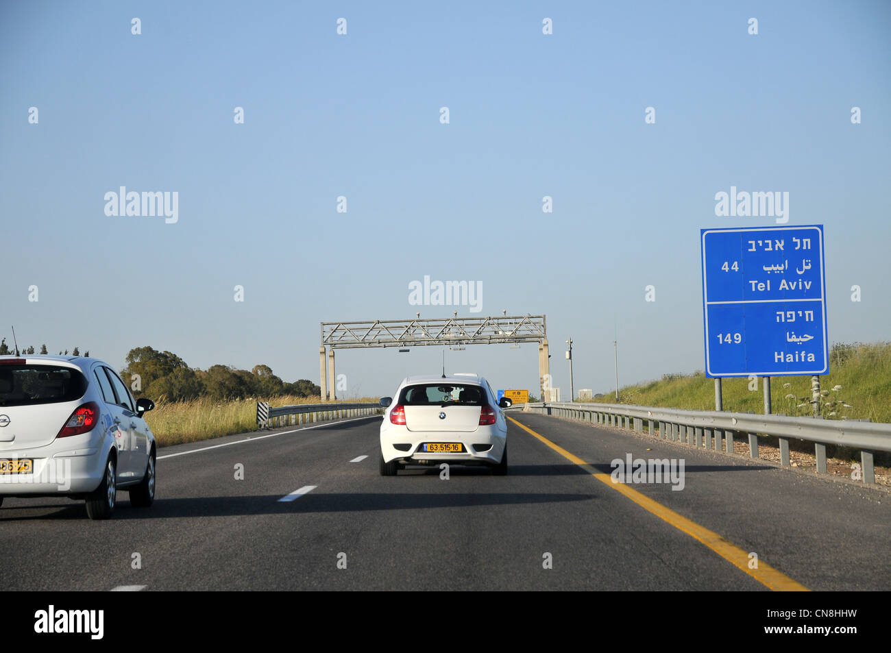 A tunnel in Highway 6 (also known as Trans-Israel Highway Stock Photo ...