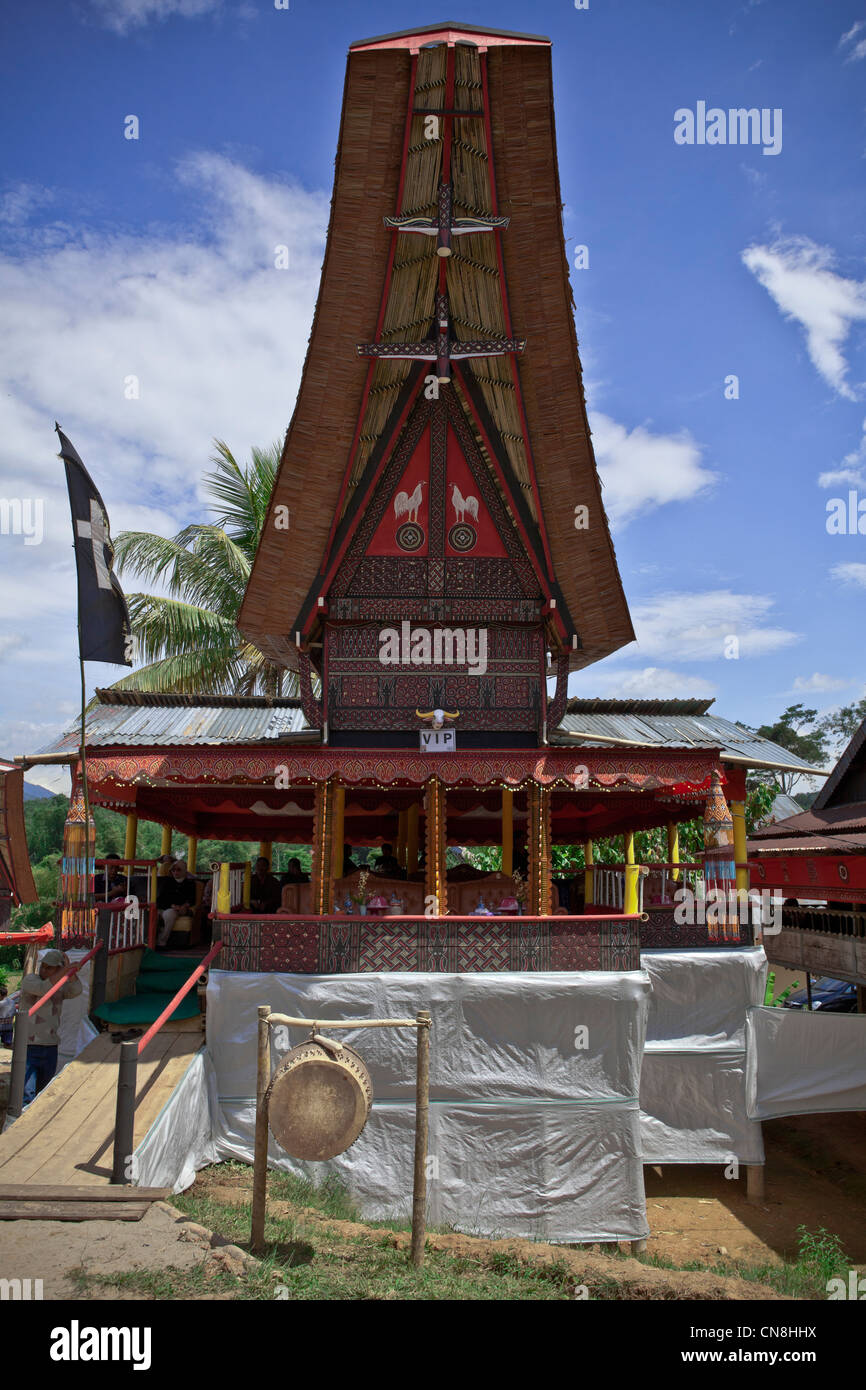 A traditional VIP house in Tana Toraja. Rantepao, Sulawesi, Indonesia ...