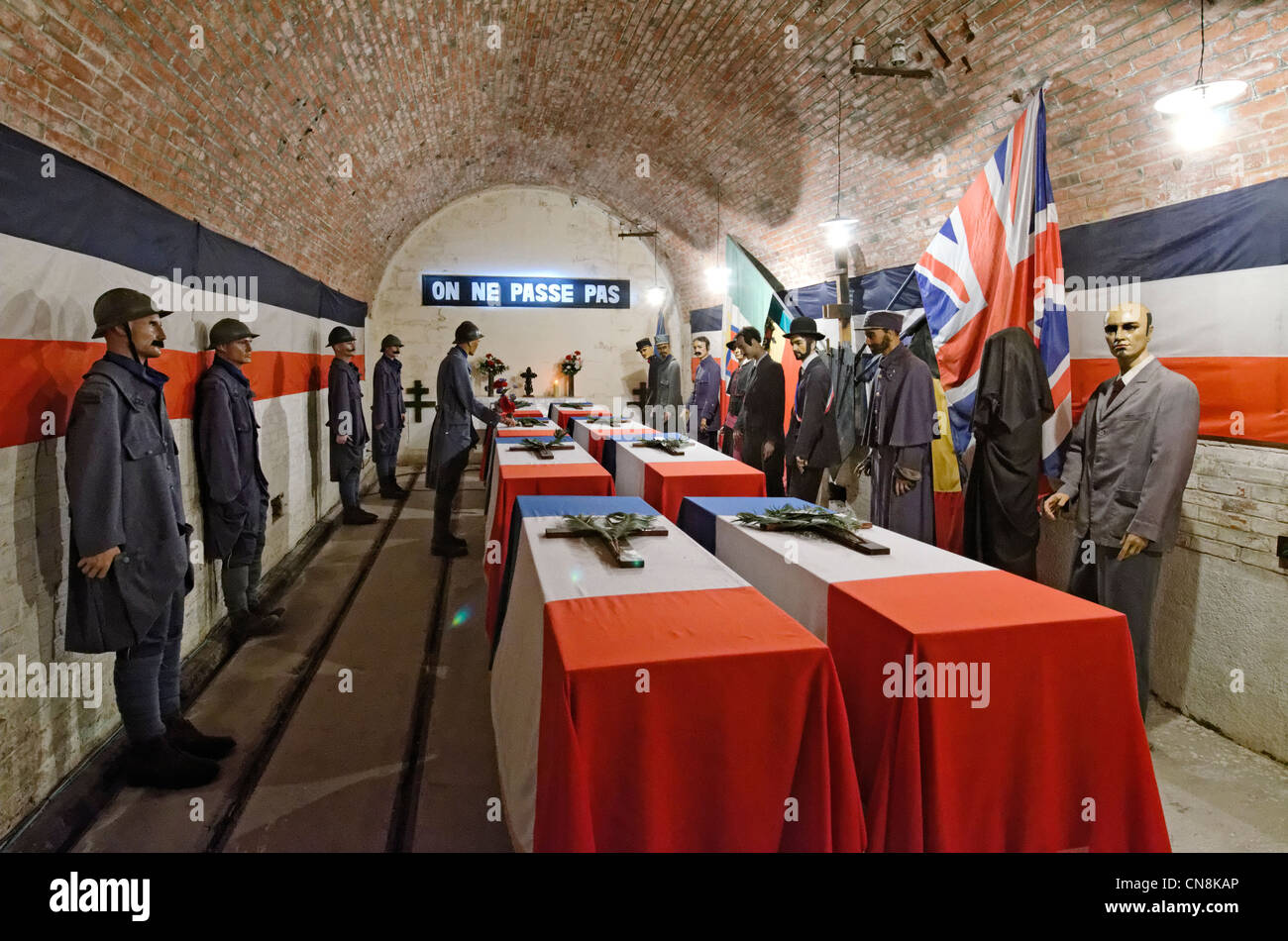 France, Meuse, Verdun, Underground Citadel, underground command post ...