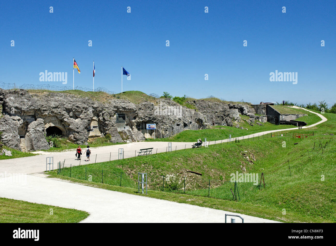 France, Meuse, Douaumont, Douaumont Fort, centerpiece of the defense ...