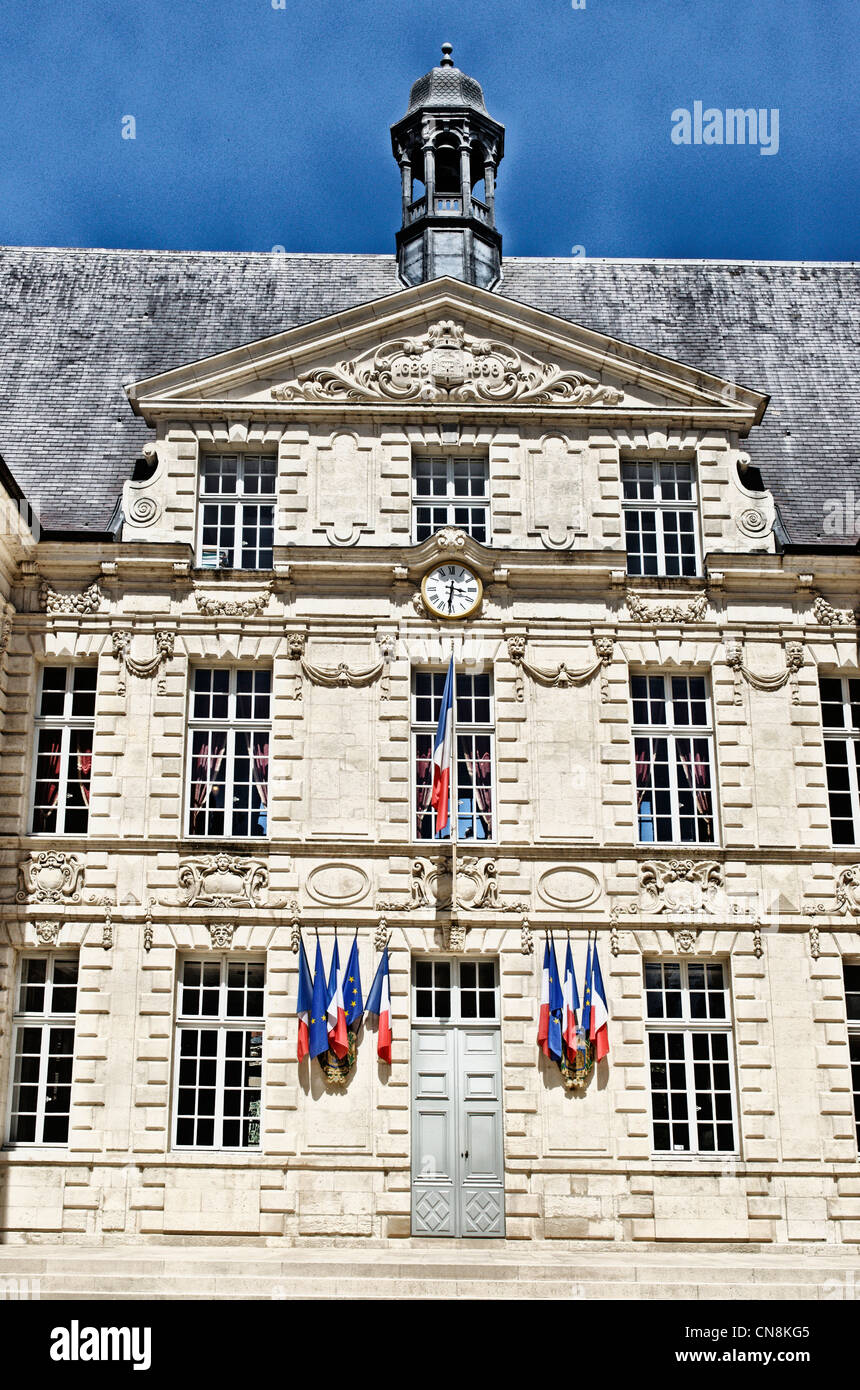 France, Meuse, Verdun, City Hall, mansion inspired by 17th century ...