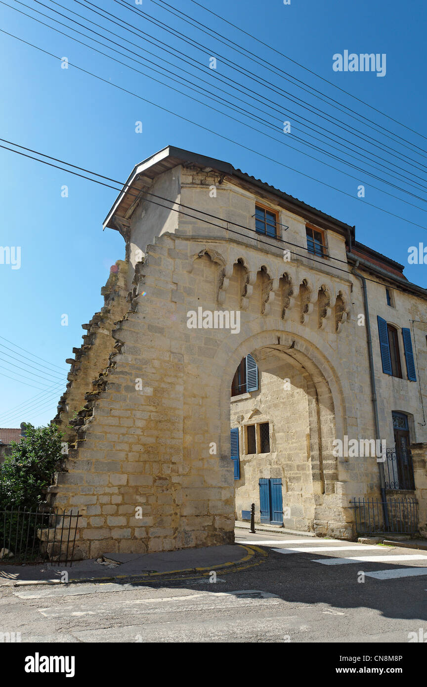 France, Meuse, Verdun, Porte Chatel, gate of the 12th century, the ...