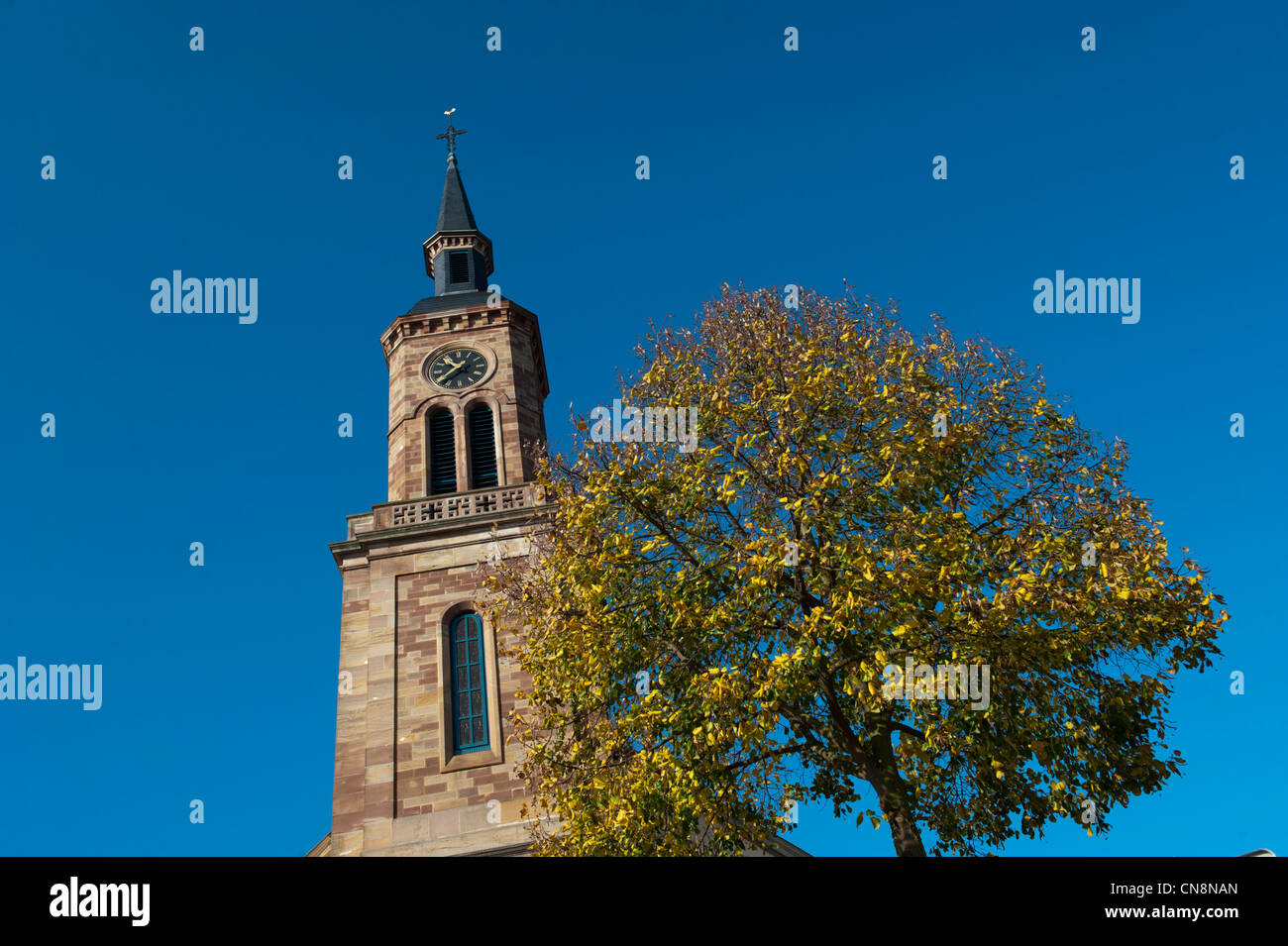France, Bas Rhin, Boofzheim, Catholic church Stock Photo - Alamy